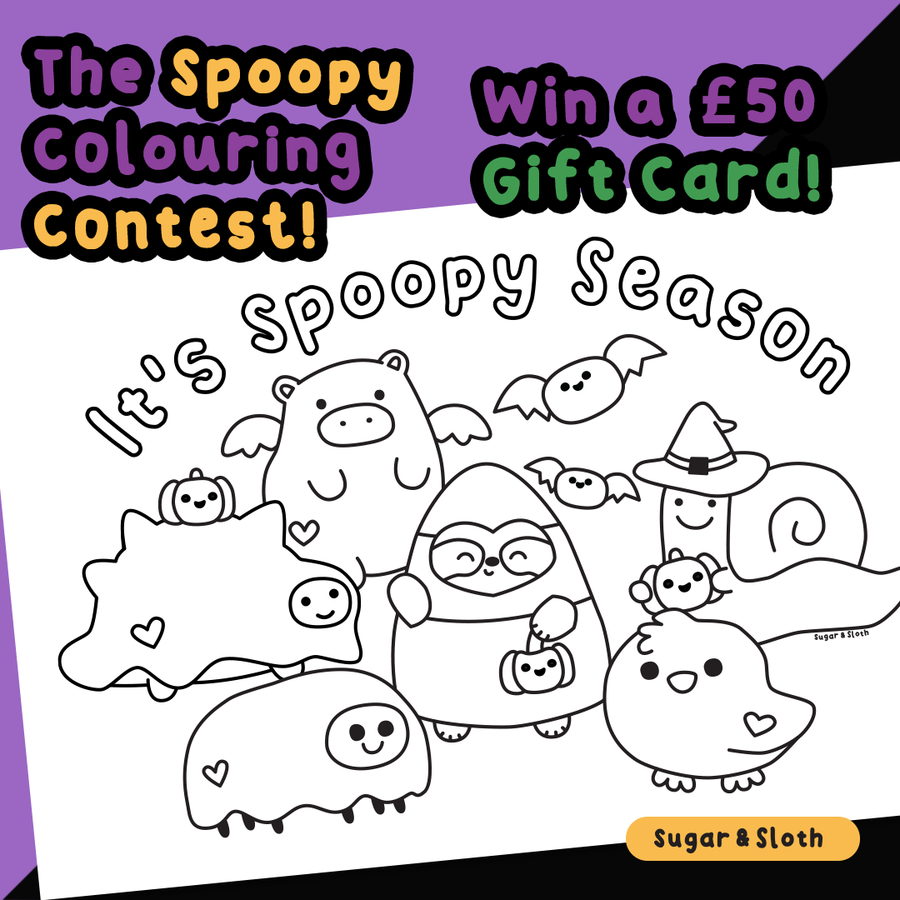 The 2023 Spoopy Colouring Contest! – Sugar and Sloth