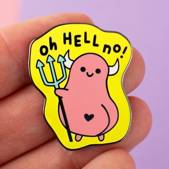 Oh Hell No! Enamel Pin – Sugar and Sloth