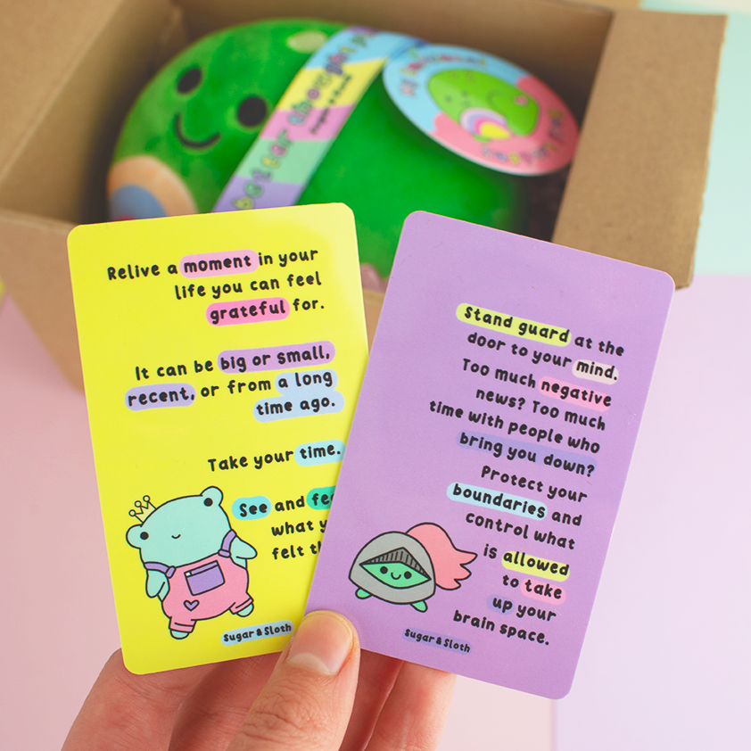 Happier Thoughts: Your Emotional Support Frog Calm Cards – Sugar and Sloth
