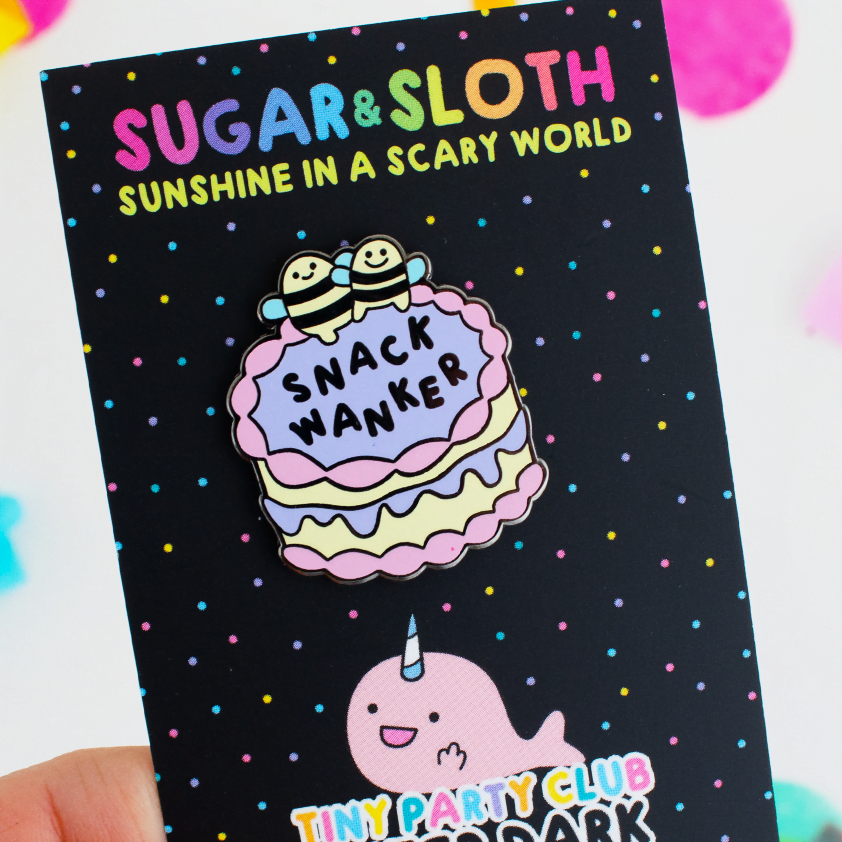 Snack Wanker Enamel Pin – Sugar and Sloth